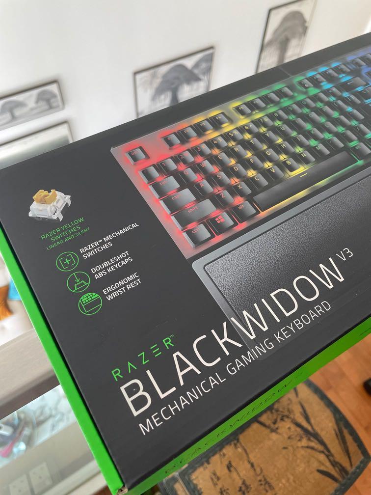 Razer Blackwidow V3 (Mech. Yellow Switches, Chroma RGB), Computers ...