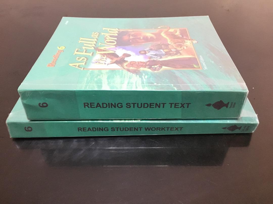 Reading 6 BJU 2nd Ed (Bundle Student and Worktext) kto12, Hobbies ...