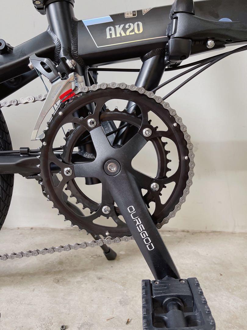 Rifle AK20 Titanium grey 18 speed Shimano 20 inch foldable bike, Sports ...