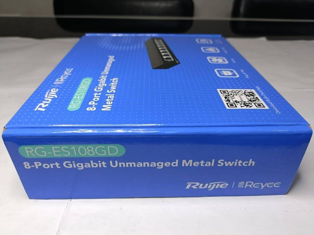 Ruijie-Reyee RG-ES108GD 8-Port Gigabit Unmanaged Desktop Switch, Computers & Tech, Parts ...