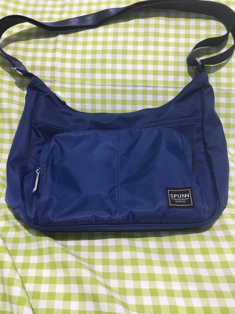 Spunn blue shoulder bag, Women's Fashion, Bags & Wallets, Shoulder Bags ...