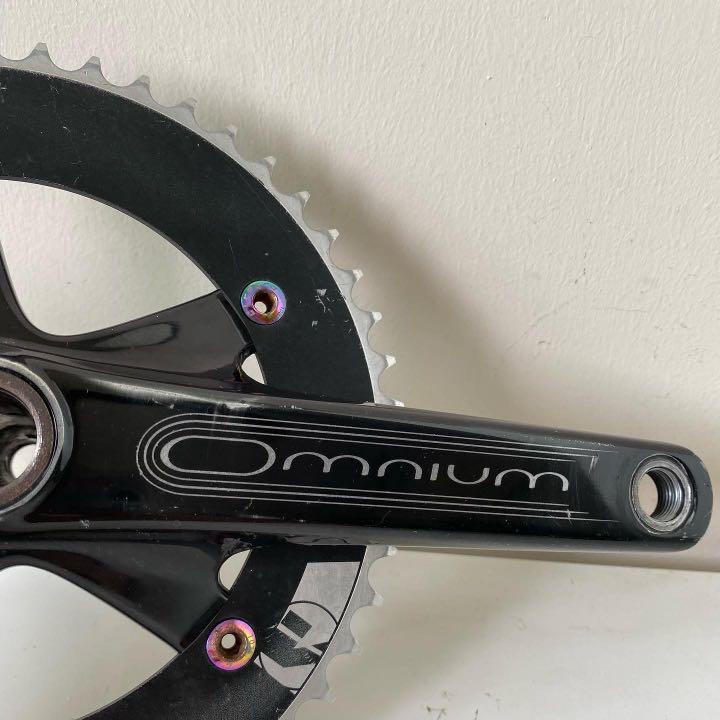 Sram Omnium track Crankset with vision track chainring 49T 144bcd 144 bcd, Sports Equipment ...