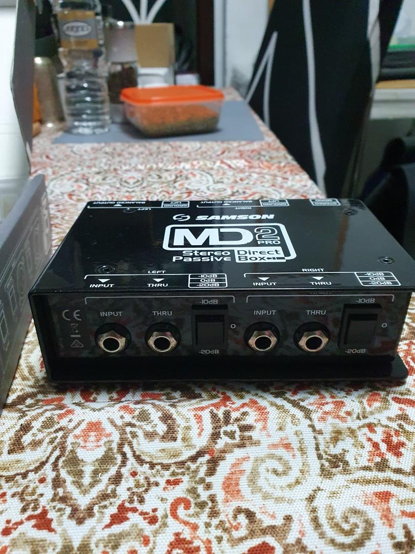 Stereo DI box Sampson MD2 Pro (Passive), Hobbies & Toys, Music & Media, Musical Instruments on ...