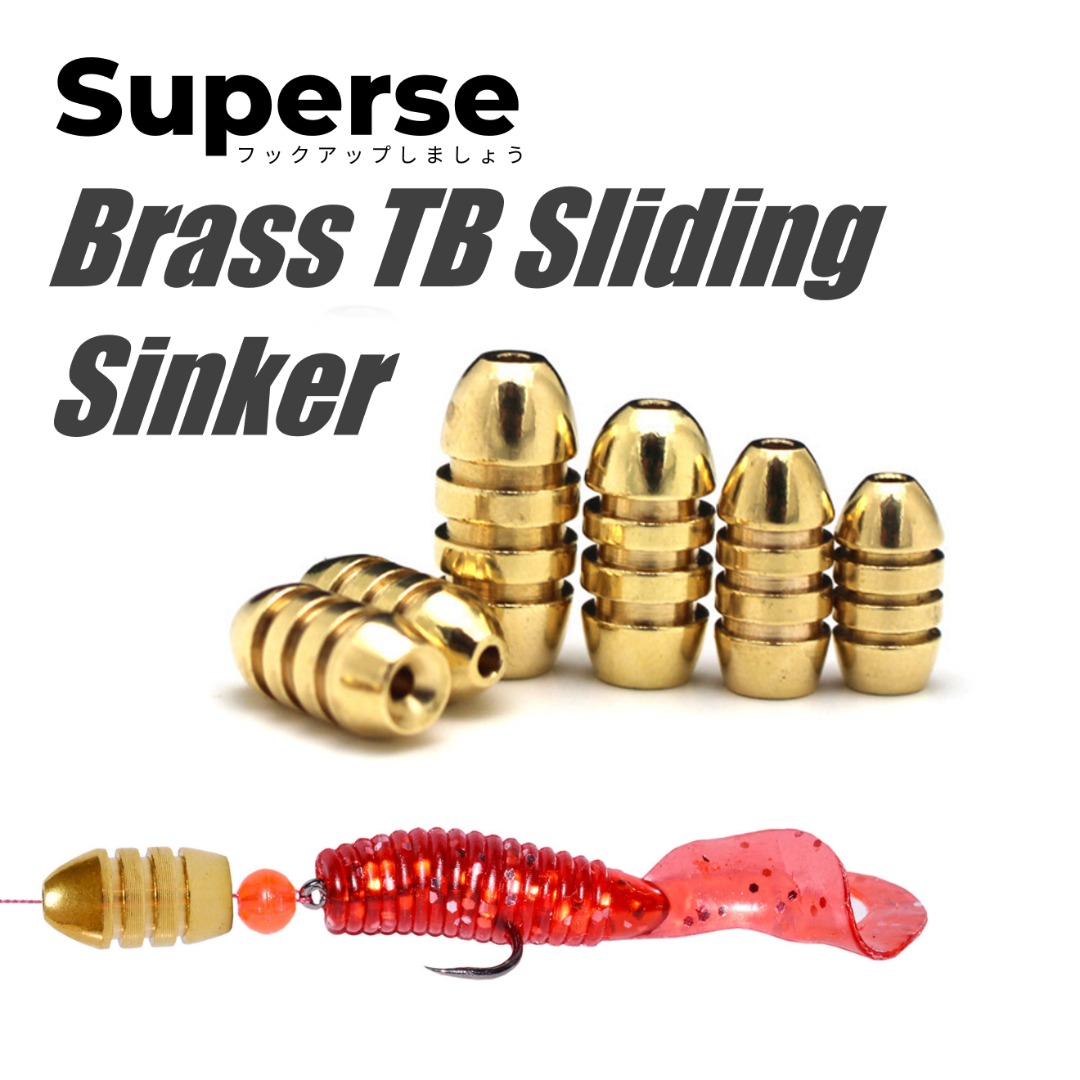 Superse Brass TB Sliding Sinker, Sports Equipment, Fishing on Carousell