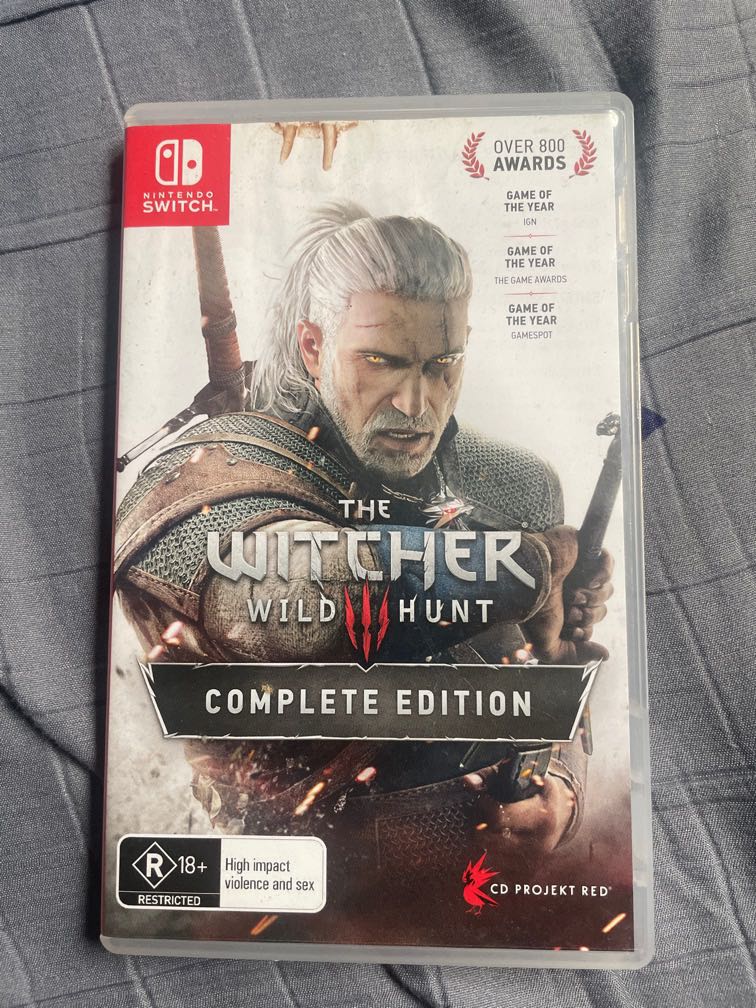 Switch Game - The Witcher III Complete Edition, Video Gaming, Video ...