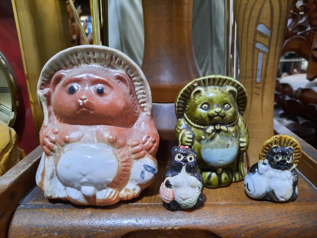 Tanuki figurines, Hobbies & Toys, Memorabilia & Collectibles, Vintage ...