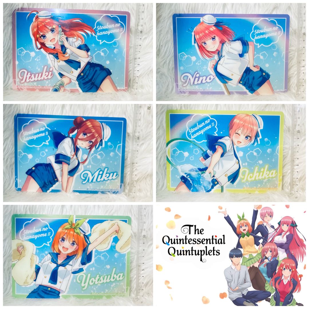 The Quintessential Quintuplets (5toubun) Anime Merch: (PVC Mat ...