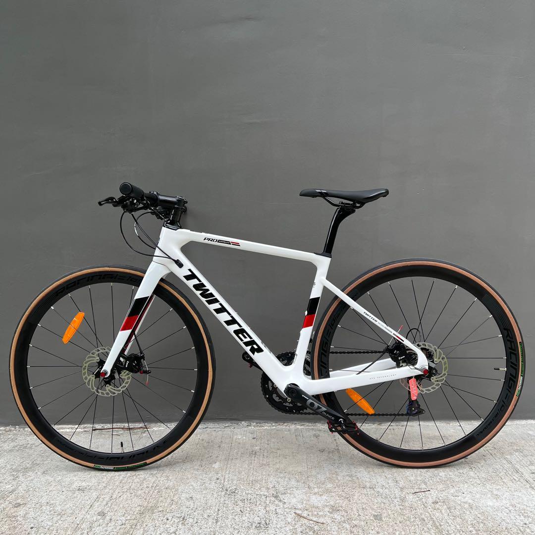 Twitter stealth pro carbon fiber hybrid road bike, Sports Equipment ...