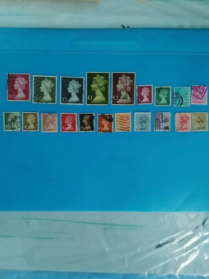 UK stamps: Lady Queen (All 20 for $ 8), Hobbies & Toys, Memorabilia & Collectibles, Stamps ...