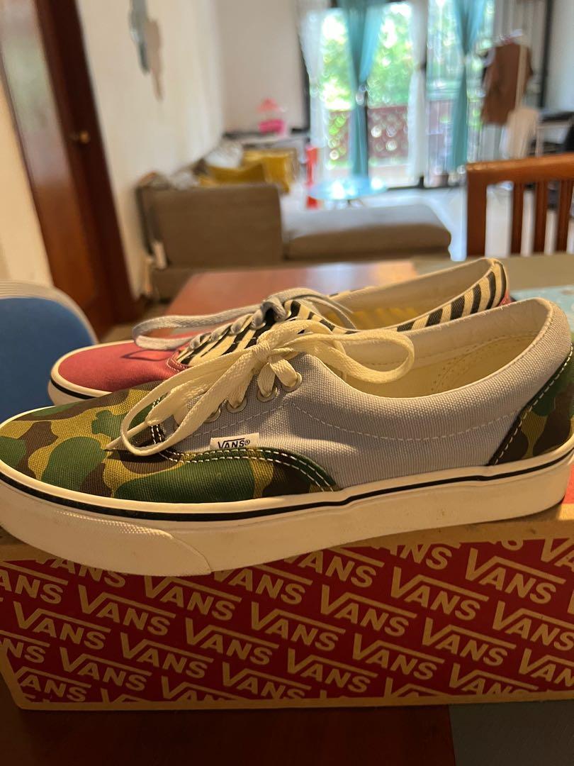 Vans ERA (Mismatch) Zebra/Camo, Men's Fashion, Footwear, Casual shoes ...