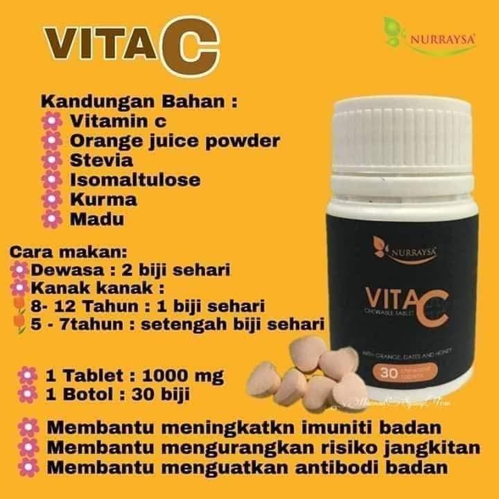 VitA C Chewable Tablet, Health & Nutrition, Health Supplements ...