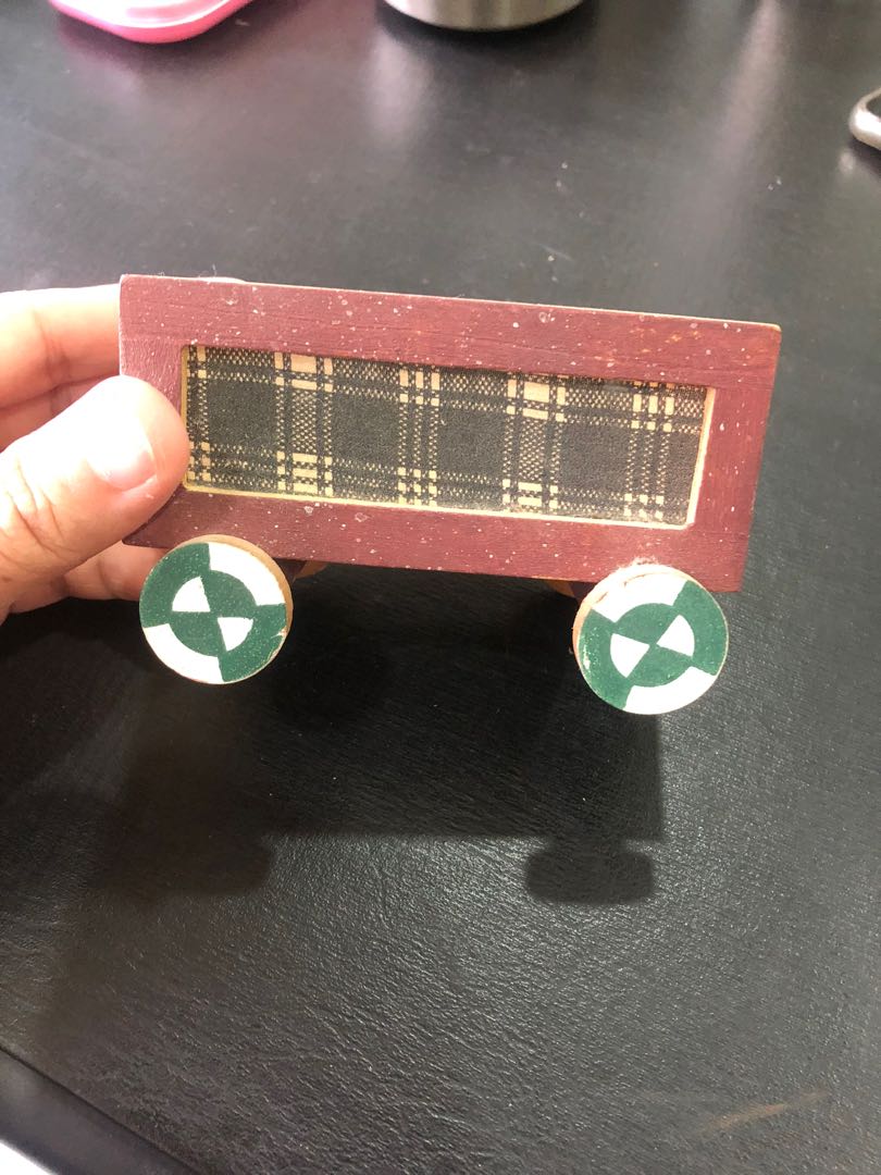 Wooden train display for trinkets, Furniture & Home Living, Home Decor ...