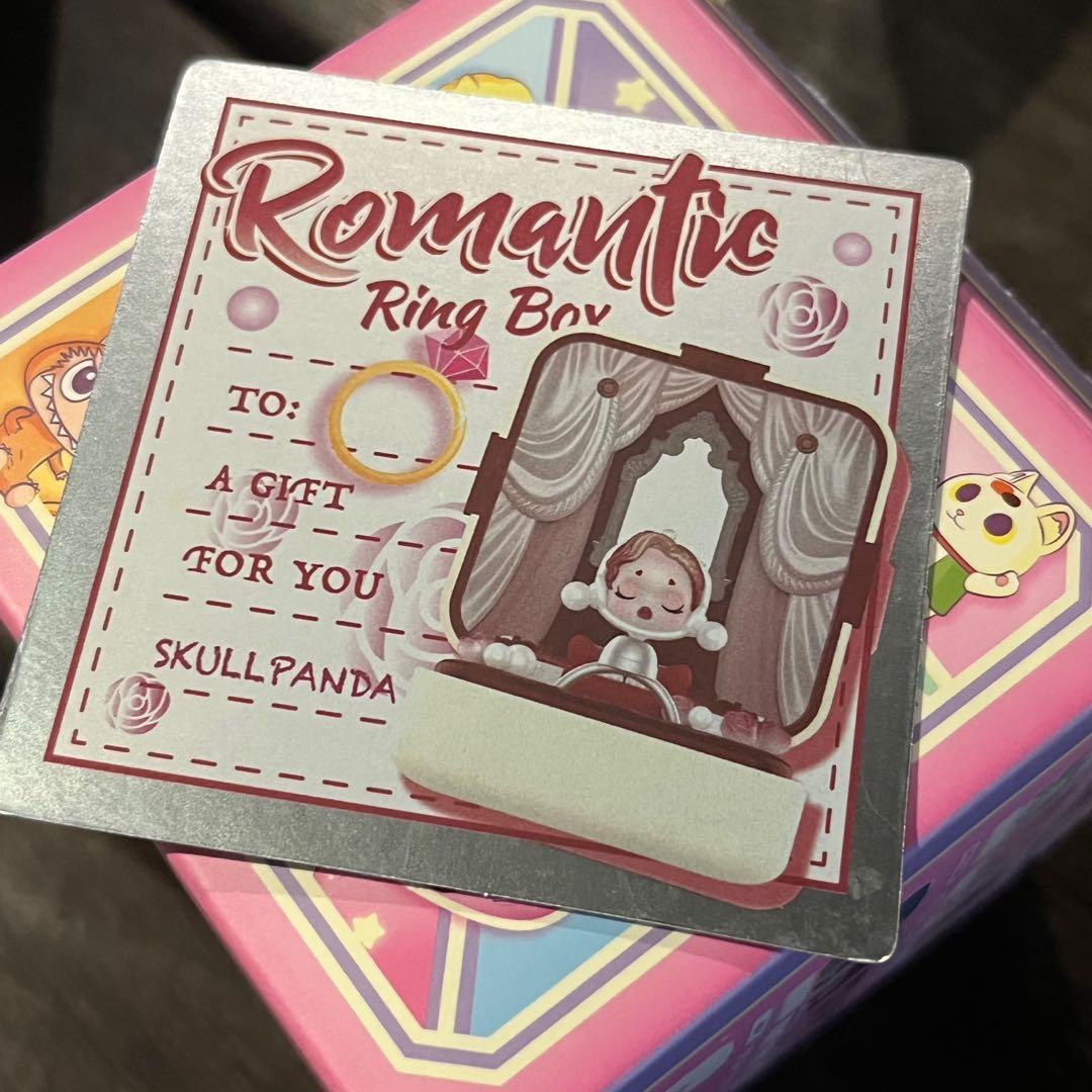 [WTS] POP MART ROMANTIC RING BOX SKULLPANDA SECRET FIGURINE, Hobbies ...