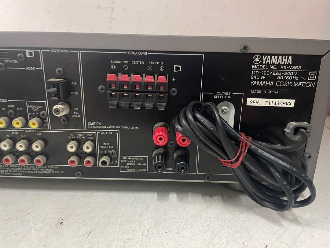 Yamaha Rx-V363 AV Receiver Amplifier, Audio, Soundbars, Speakers ...