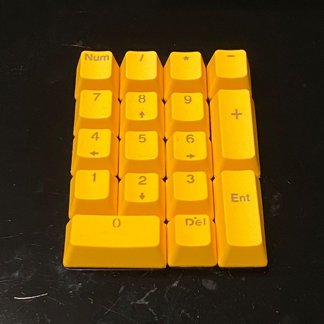 Yellow Doubleshot Numpad Keys, Computers & Tech, Parts & Accessories ...