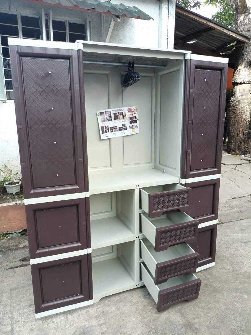 ZOOEY MAHOGANY RATTAN CABINET, Furniture & Home Living, Furniture ...