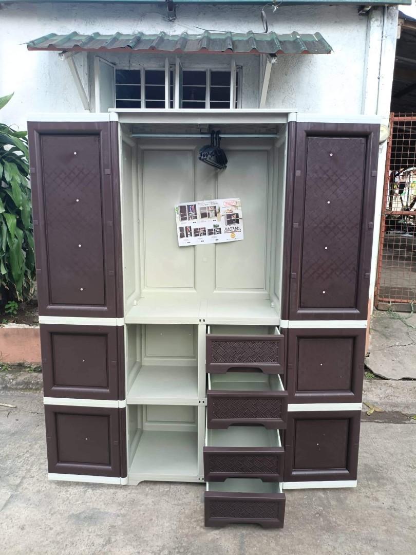 ZOOEY MAHOGANY RATTAN CABINET, Furniture & Home Living, Furniture ...