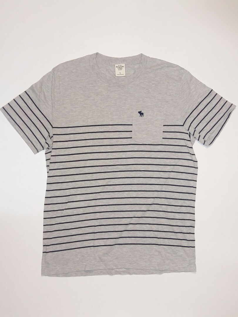 Abercrombie & Fitch Signature Icon Pocket Tee, Men's Fashion, Tops ...