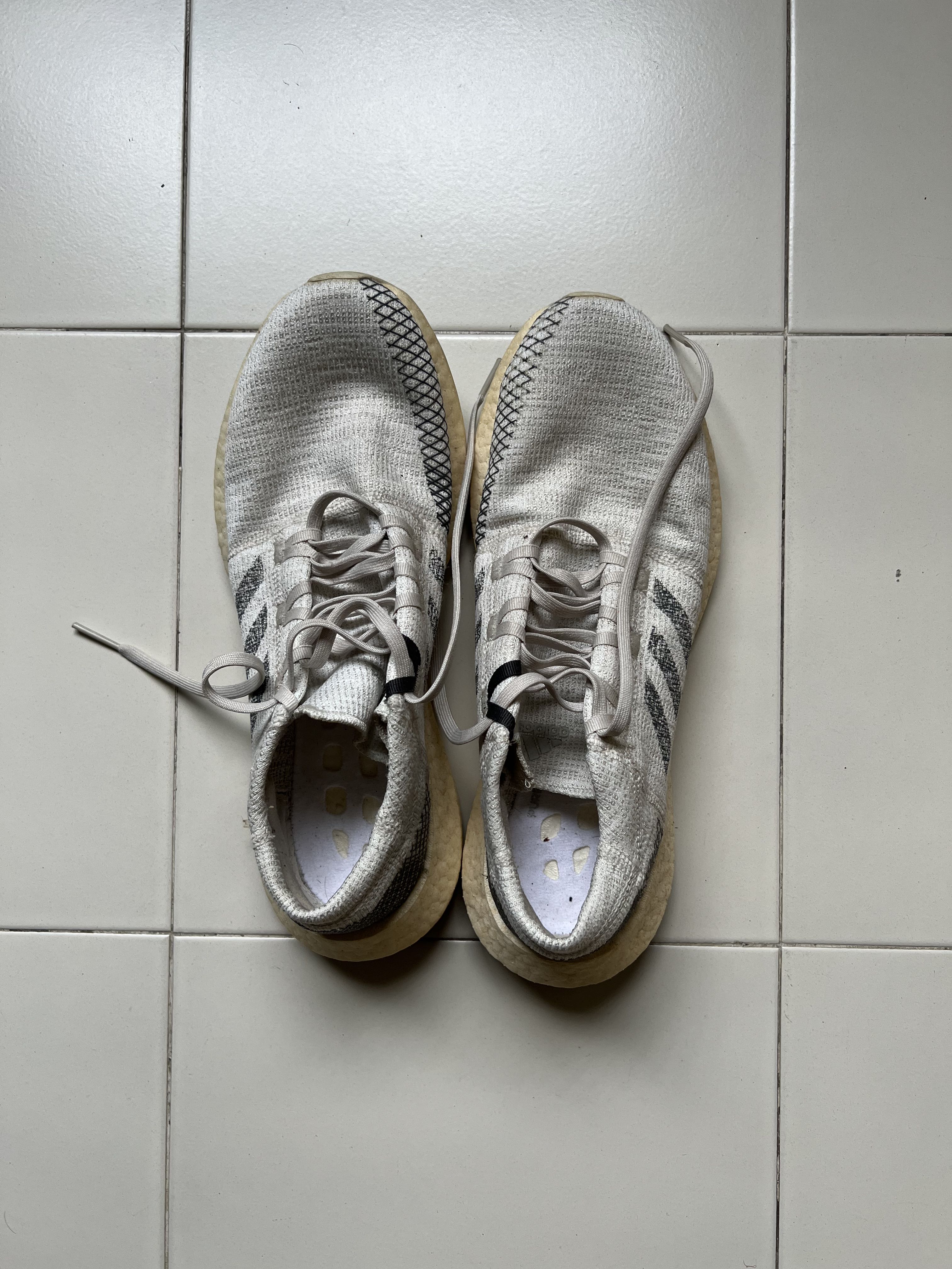 Adidas Pure Boost white, Men's Fashion, Footwear, Sneakers on Carousell