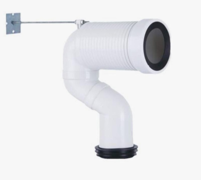 Adjustable P to S trap Pan Collar (Elbow Flexible), Furniture & Home ...