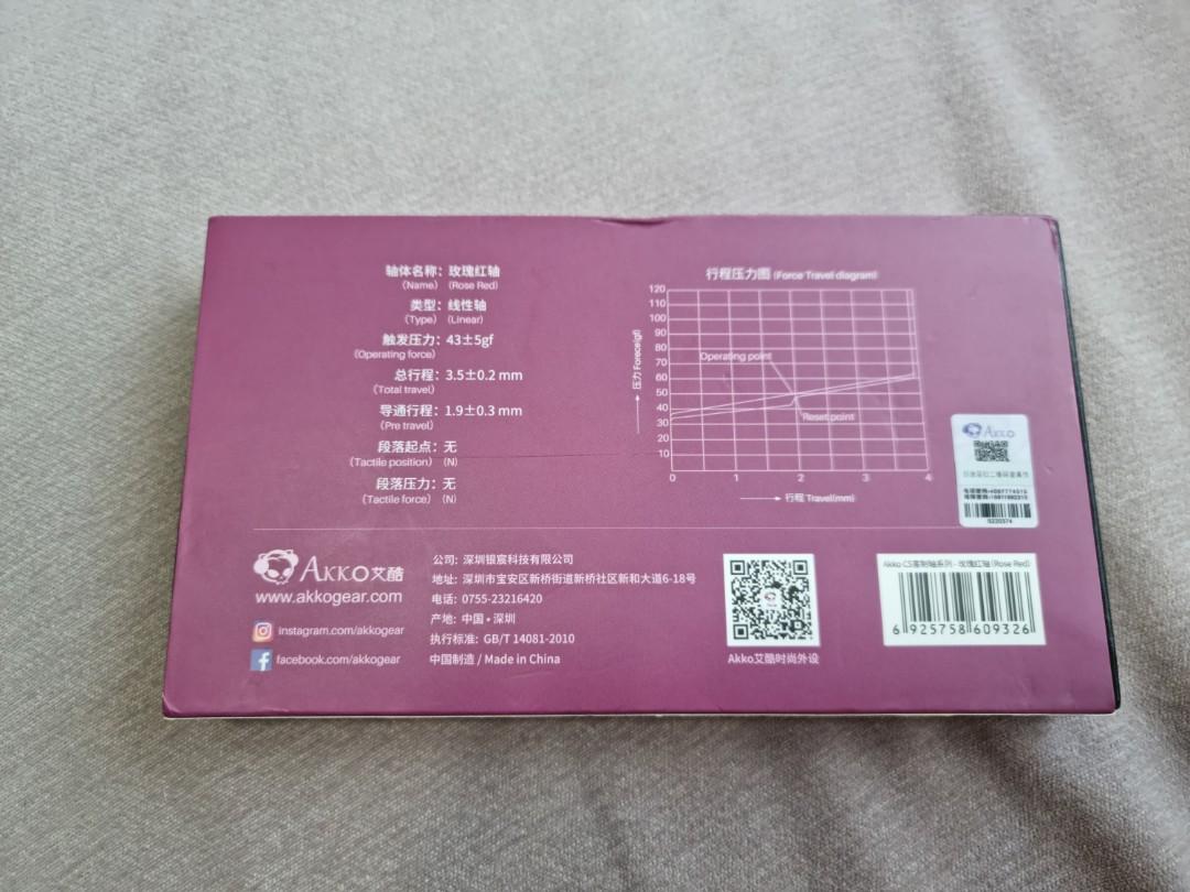 AKKO Rose red switches, Computers & Tech, Parts & Accessories, Computer ...