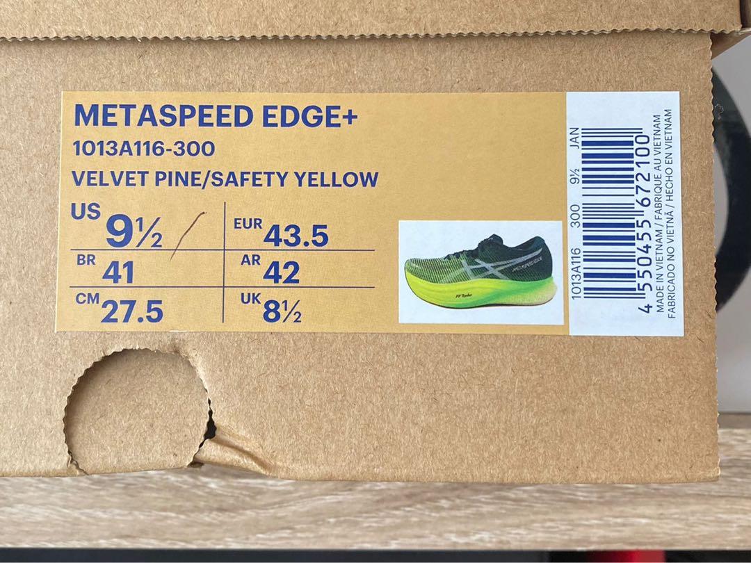 Asics Metaspeed Edge plus + US9.5, Men's Fashion, Footwear, Sneakers on ...