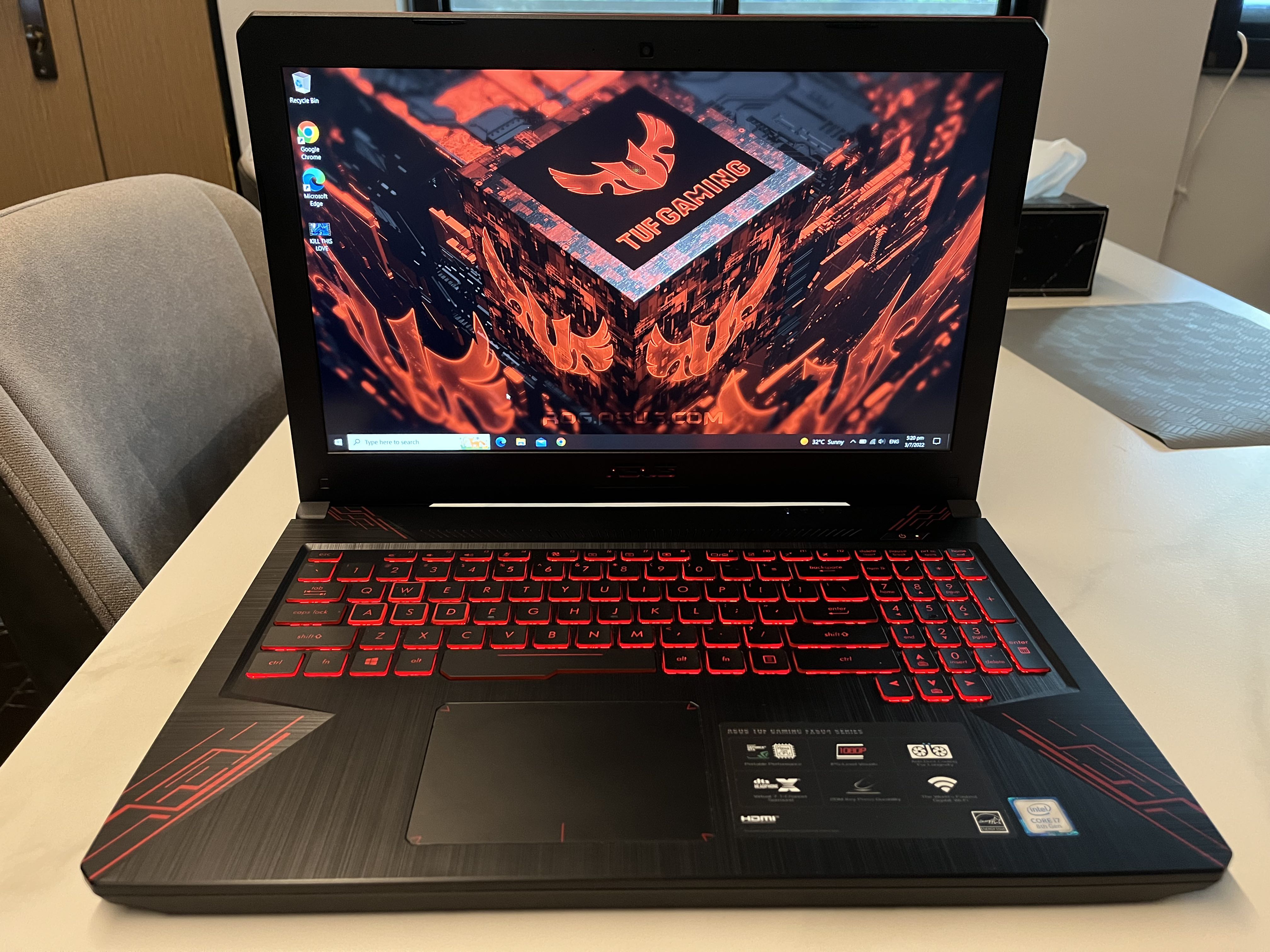 ASUS FX504 TUF 15.6" inch Gaming Laptop Processor intel 8th Gen i7 ...