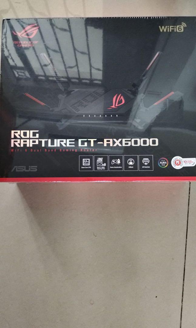 Asus ROG Rapture Gt-Ax 6000, Computers & Tech, Parts & Accessories ...