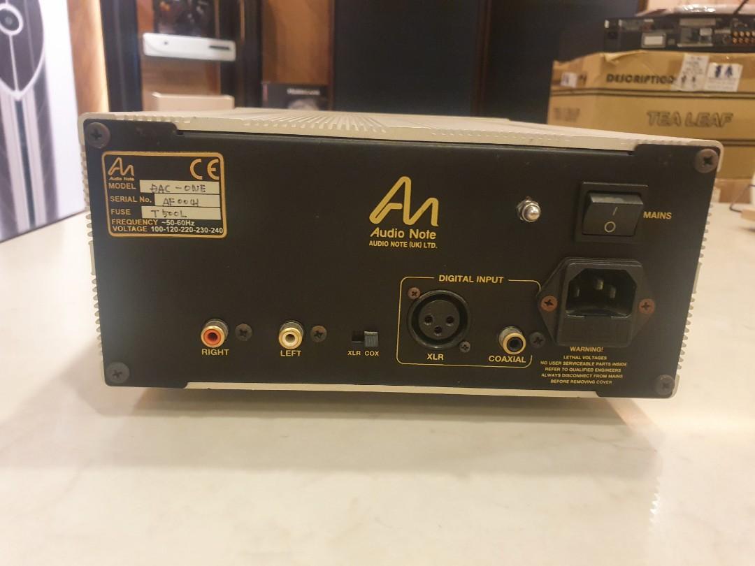 Audio Note Dac One 1x tube dac, Audio, Soundbars, Speakers & Amplifiers ...