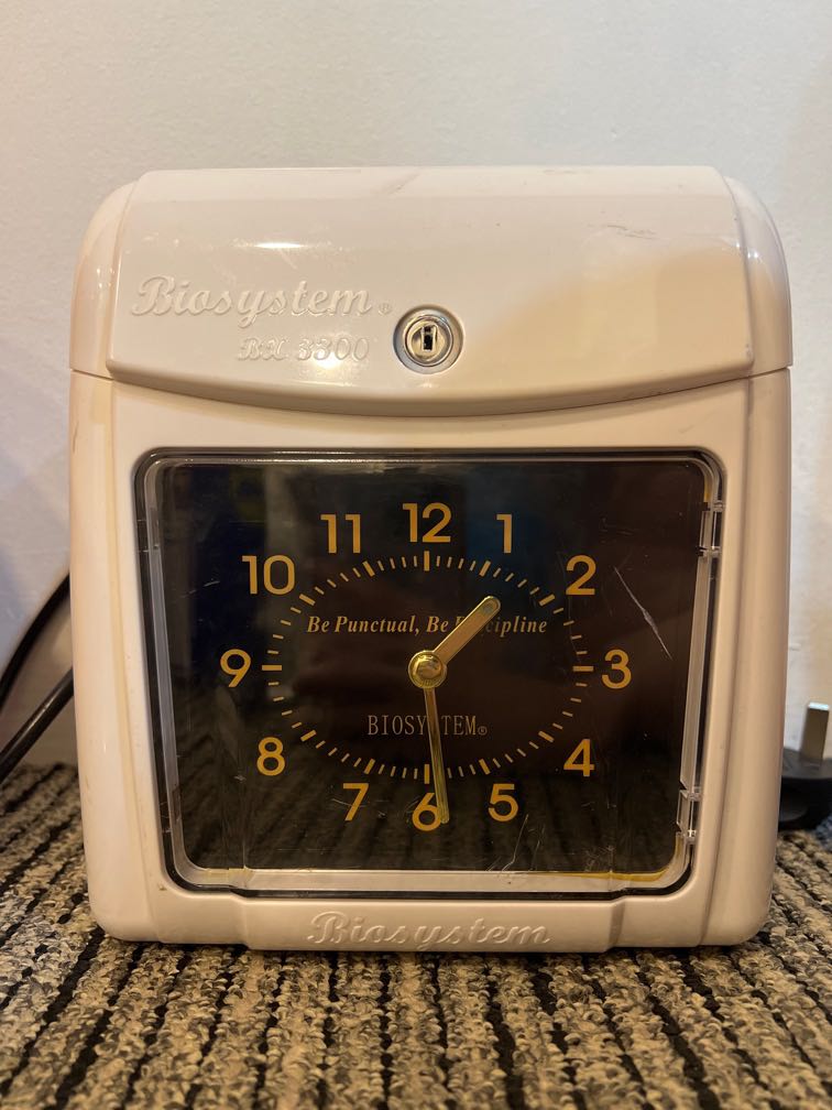 Biosystem Intelligent Time Clock / Punchcard Machine, Computers & Tech ...