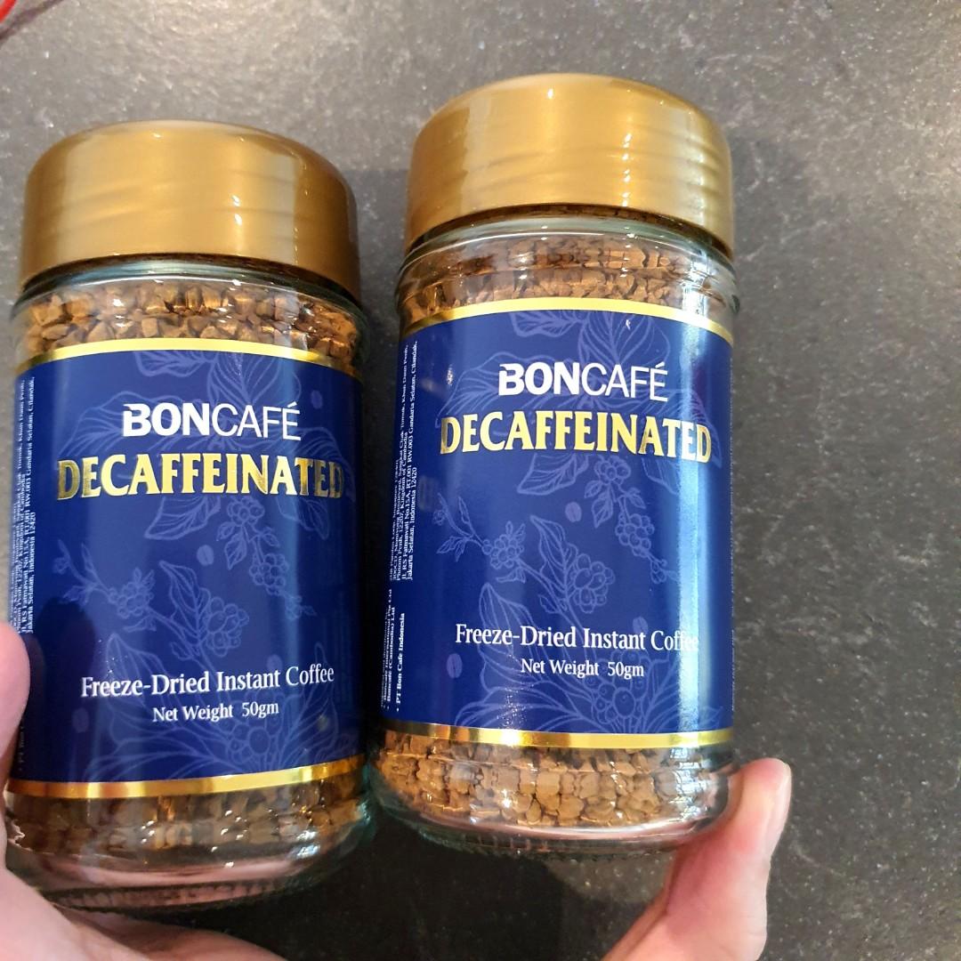 Boncafe Decaffinated Instant Coffee, Food & Drinks, Beverages on Carousell