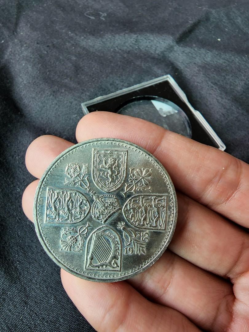BRITISH FIVE SHILLINGS 1953 Commemorative Coin, Hobbies & Toys ...