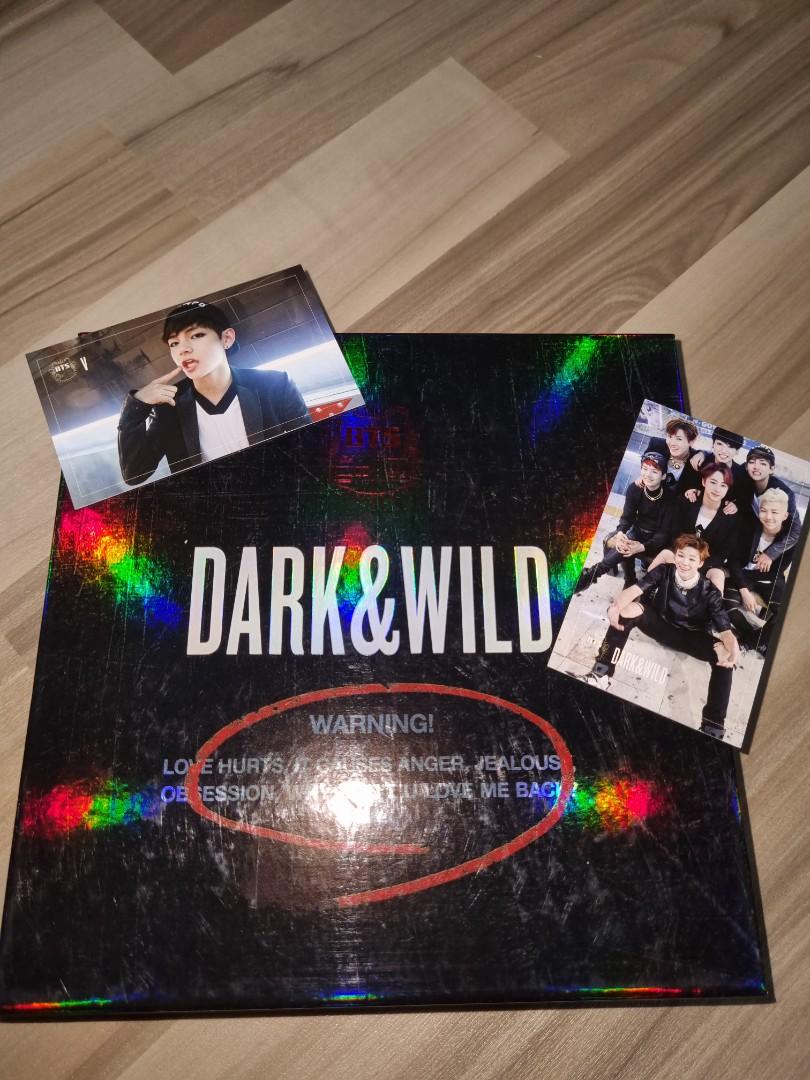 OFFICIAL BTS Dark and Wild Album with Taehyung (V) and Group photocard ...