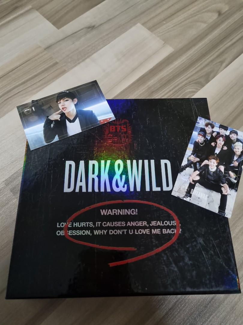 OFFICIAL BTS Dark and Wild Album with Taehyung (V) and Group photocard ...