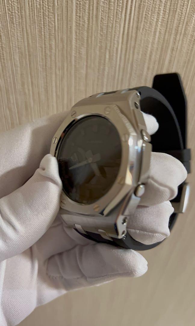 Casio gshock Pp Nautilus mod ga2100 ga2110 b2100 silver stainless steel ...