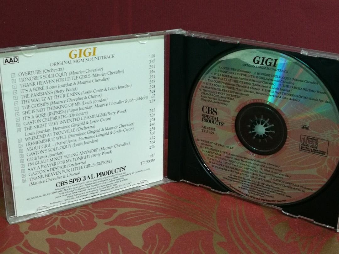 CD GIGI Original MGM Musical Soundtrack, Hobbies & Toys, Music & Media ...