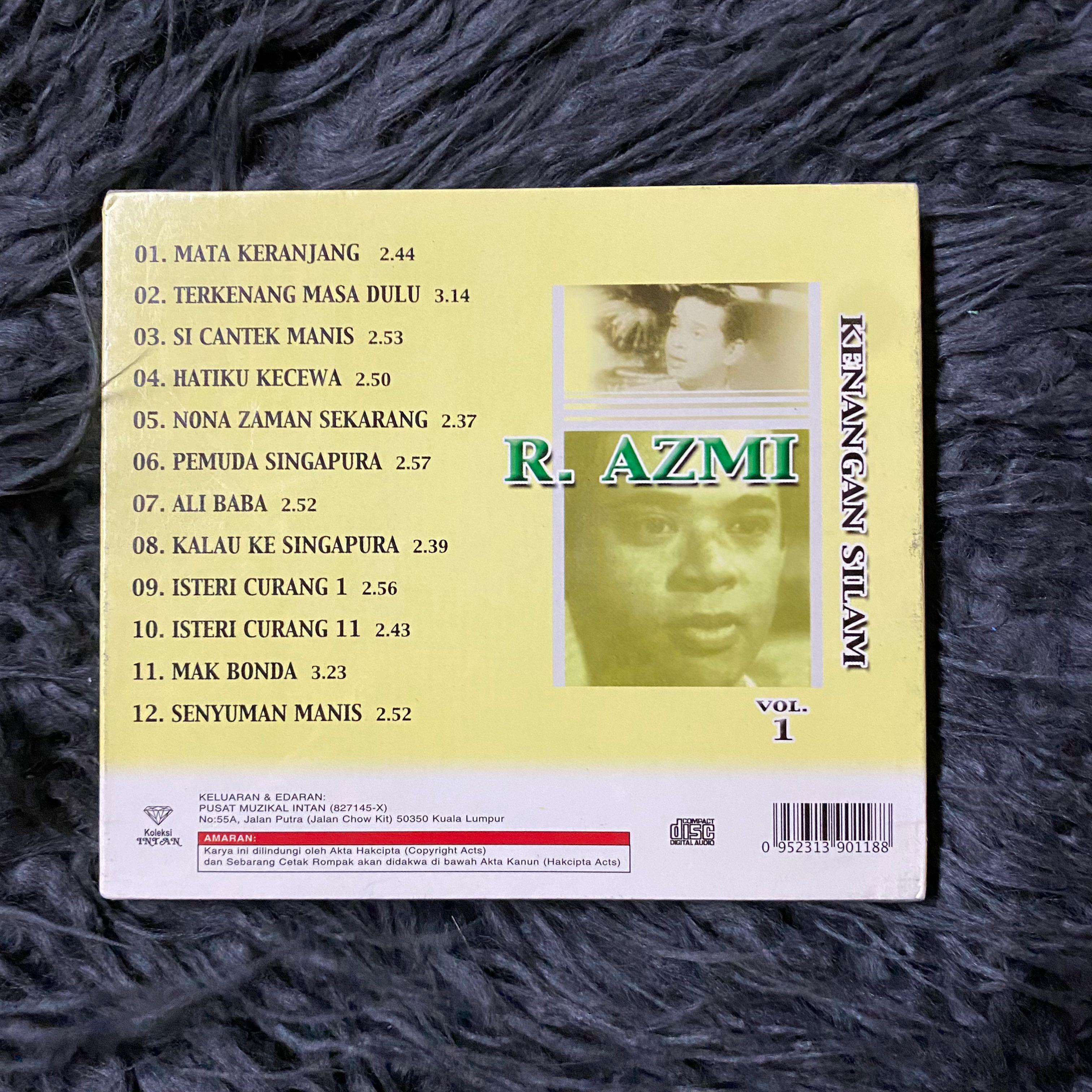 CD R.AZMI KENANGAN SILAM vol 1, Hobbies & Toys, Music & Media, CDs ...