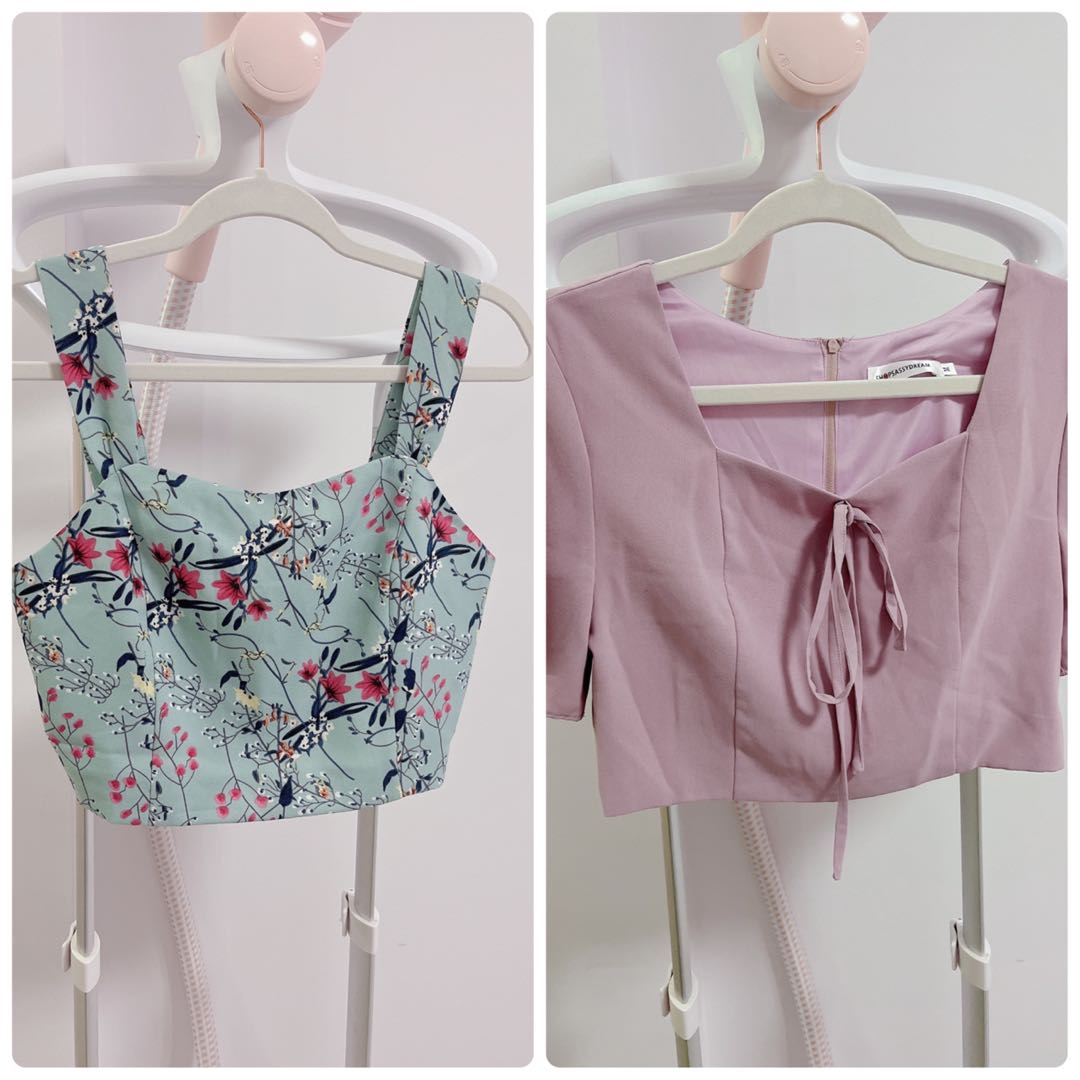 Combo: SSD crop top, Women's Fashion, Tops, Sleeveless on Carousell