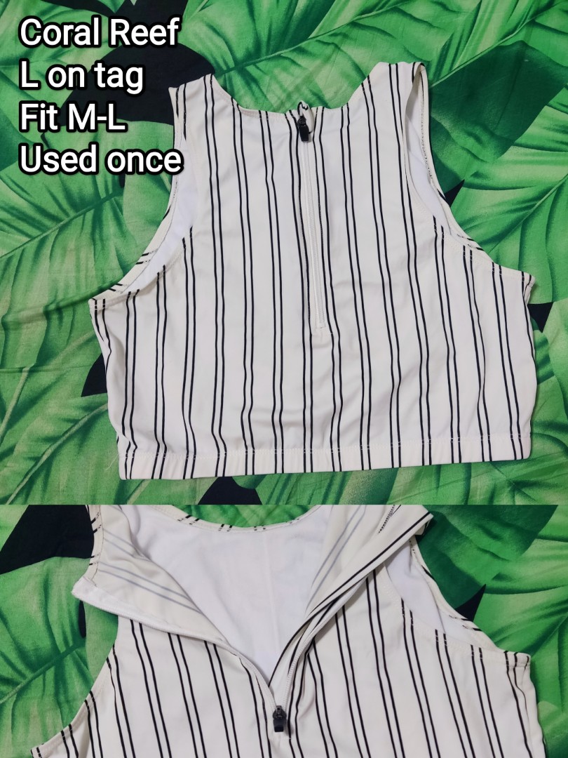 Coral Reef Swimwear croptop, Women's Fashion, Swimwear, Bikinis ...