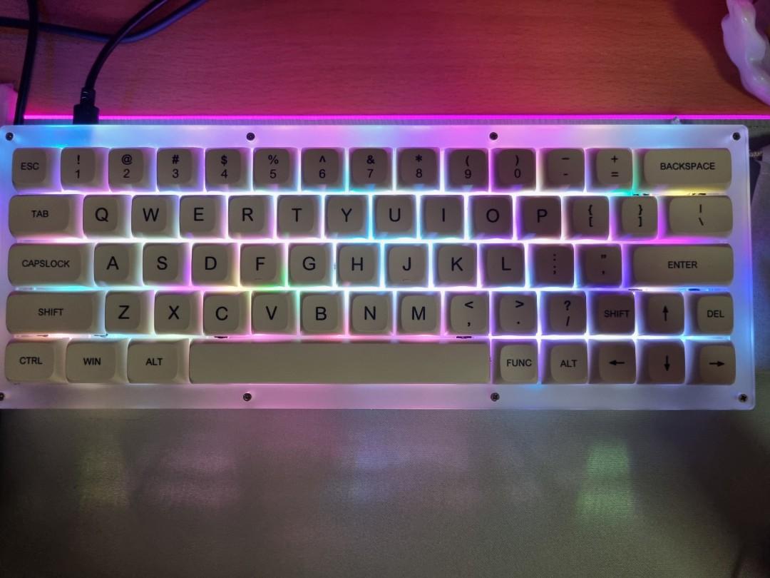 Custom acrylic keyboard, Computers & Tech, Parts & Accessories ...