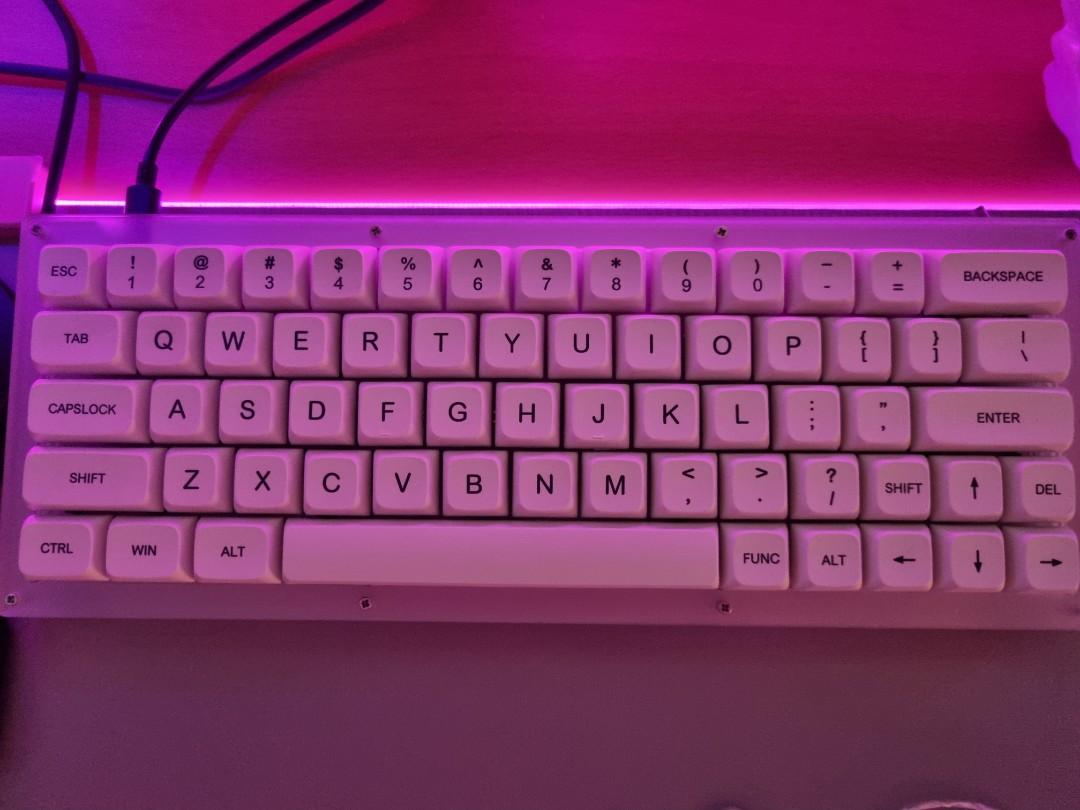 Custom acrylic keyboard, Computers & Tech, Parts & Accessories ...