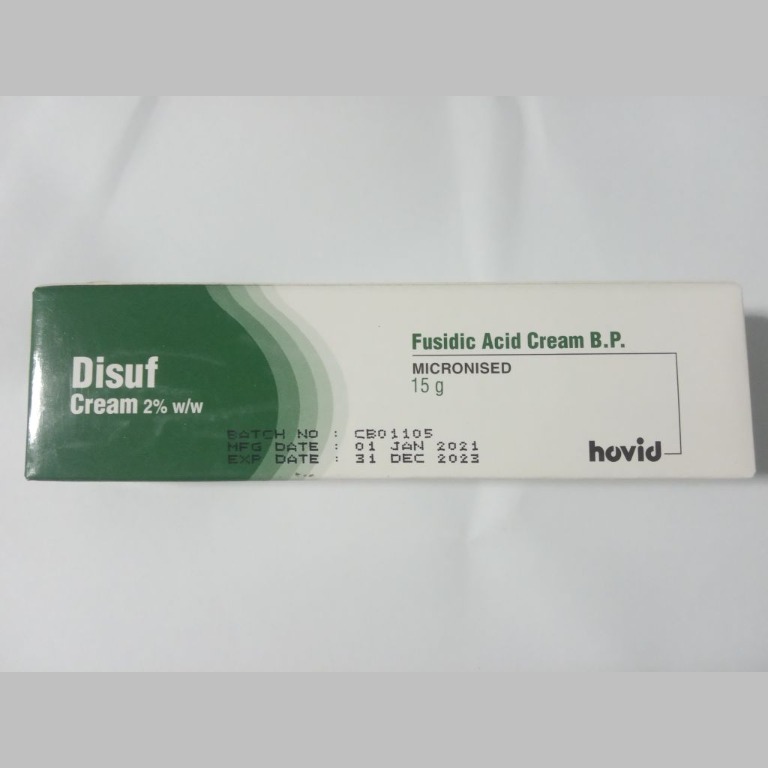 Disuf Cream 2% w/w Fusidic Acid Cream B.P. Micronised 15g hovid, Beauty ...
