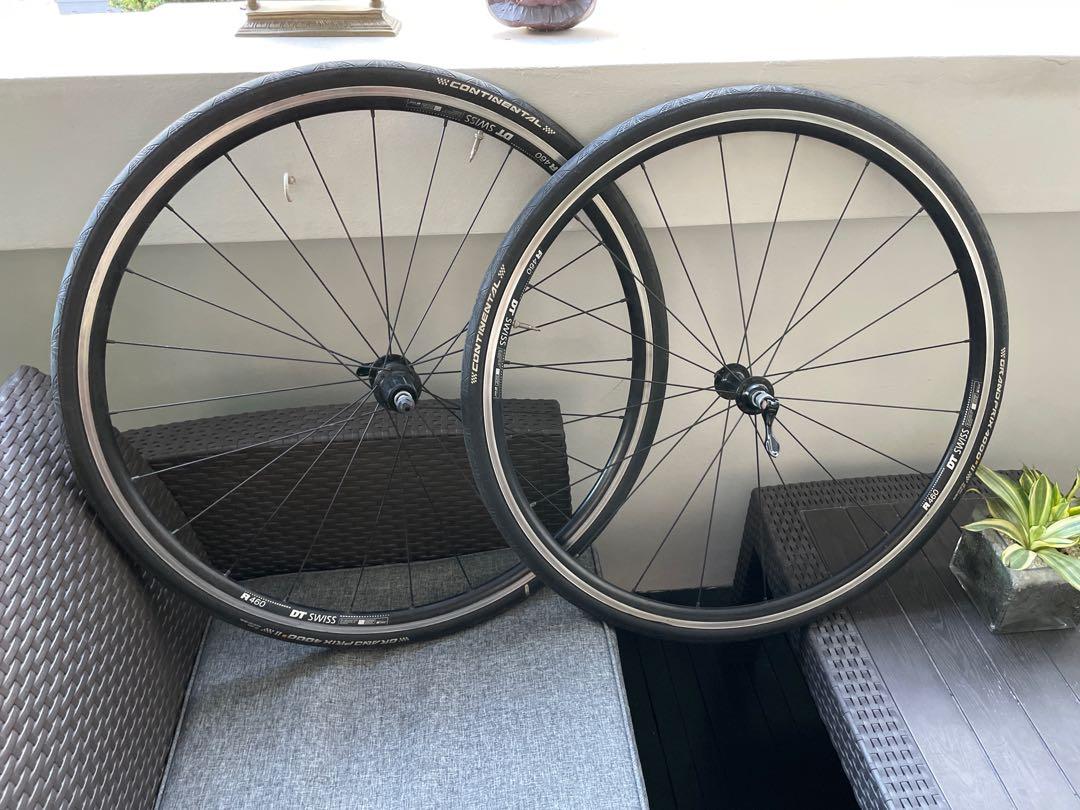 DT SWISS R460 Wheelset with continental GP 4000 IIs, Sports Equipment ...