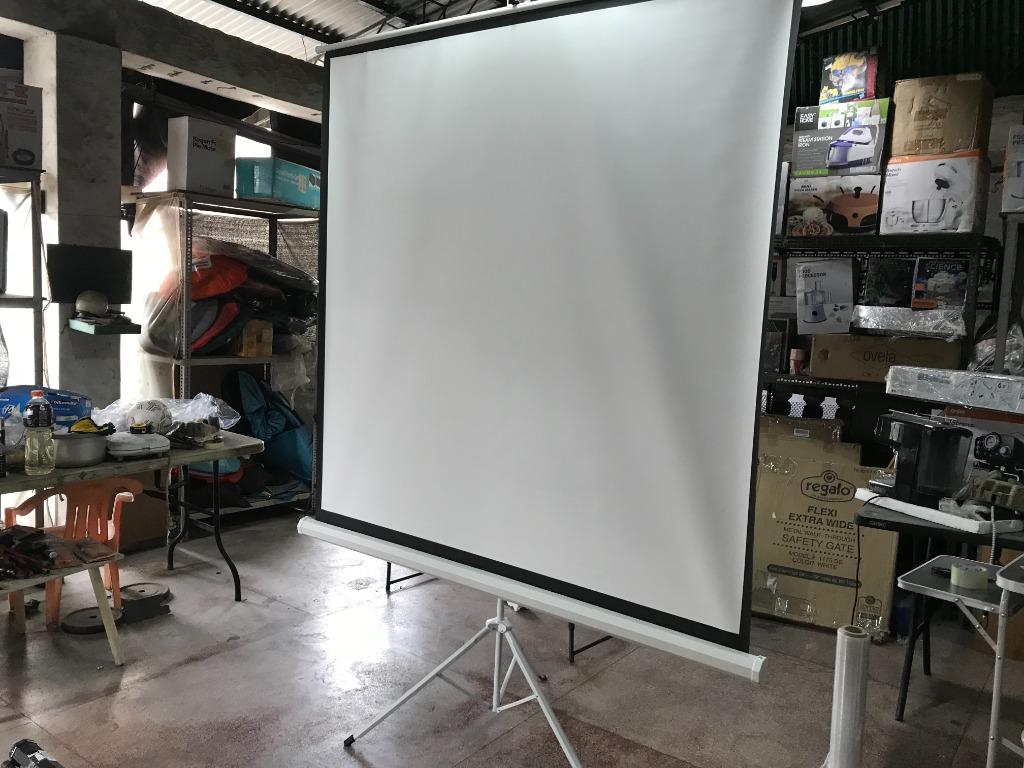 Extra Large Projector Screen with Tripod Stand, Furniture & Home Living ...