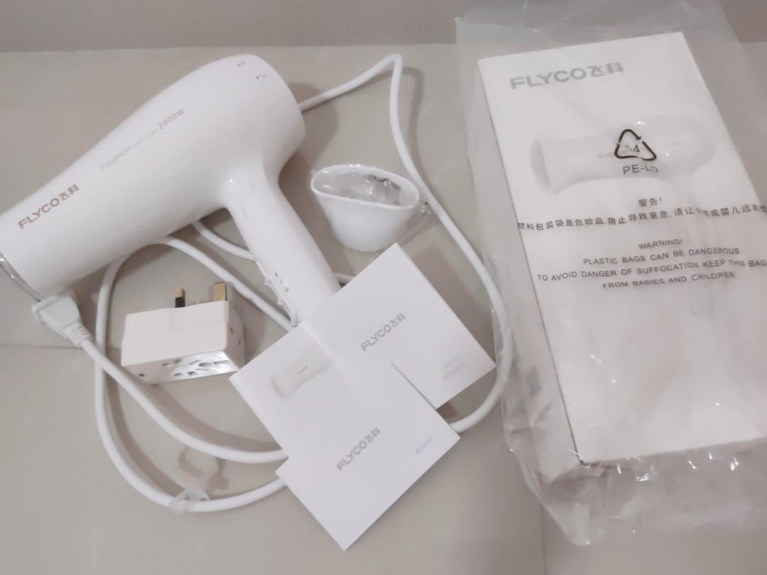 Flyco(Feike) FH6232 Foldable Hair Dryer Hot/Cold Wind & 3 Temperature ...