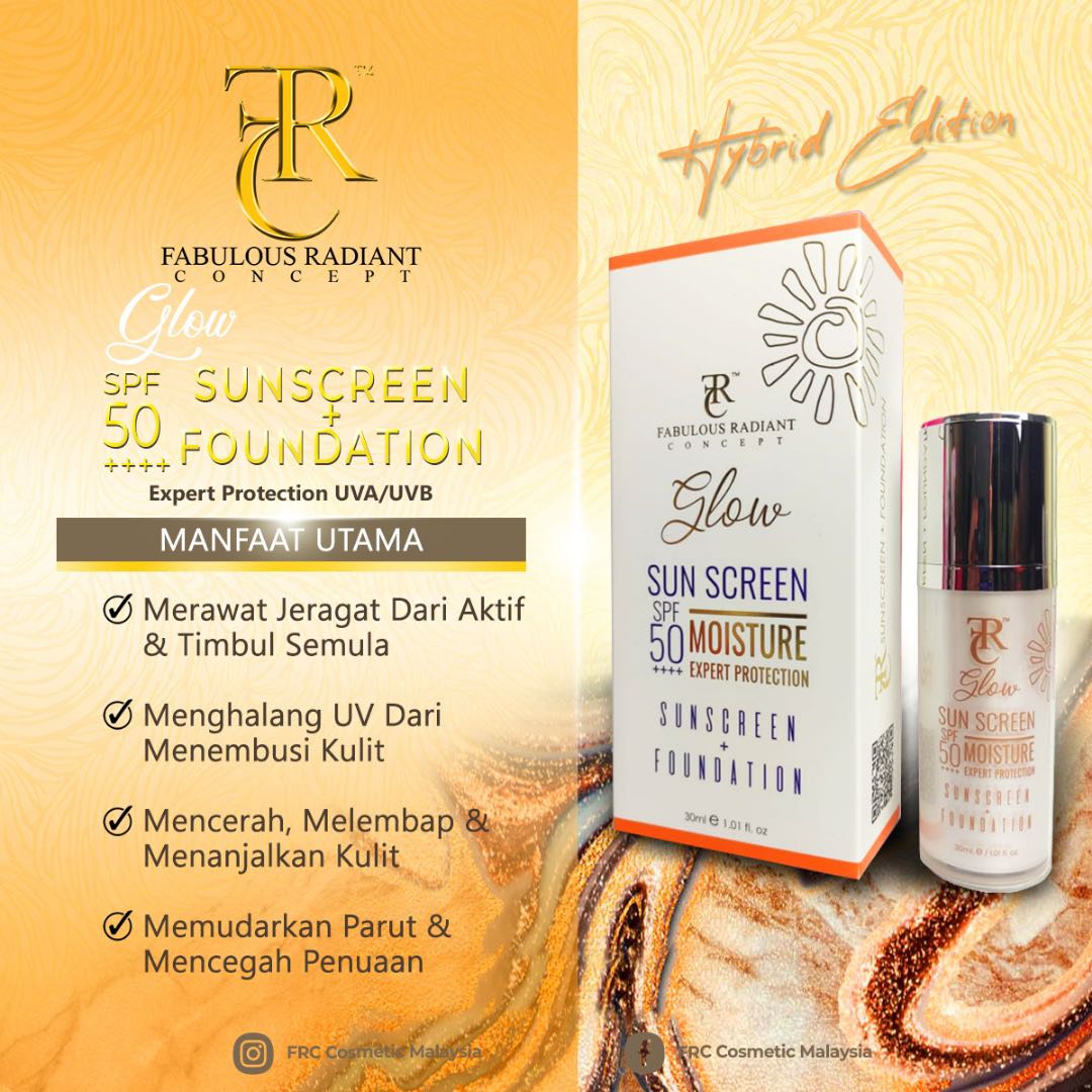 FRC Glow Sunscreen, Beauty & Personal Care, Face, Face Care on Carousell