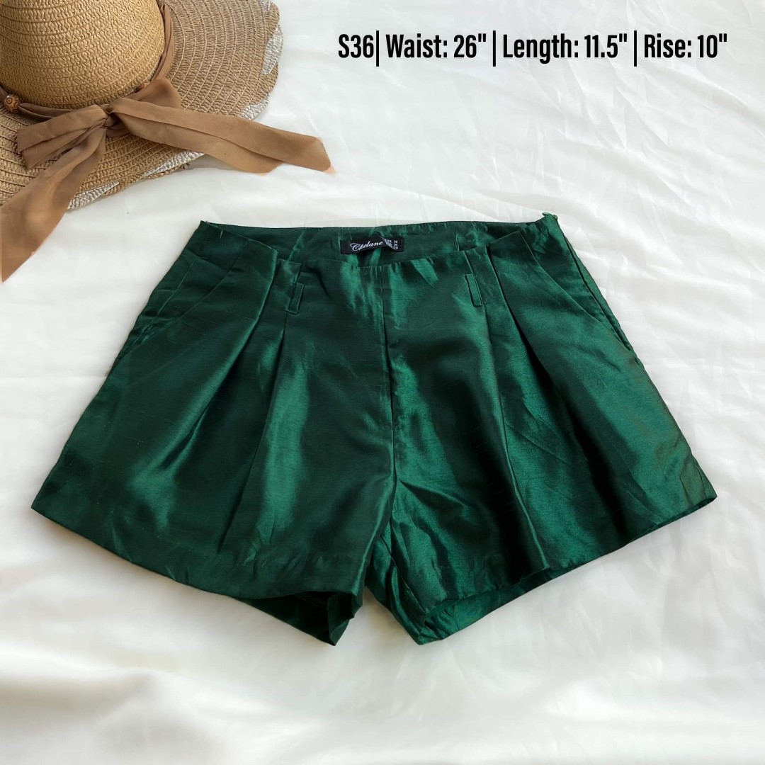 green shorts, Women's Fashion, Bottoms, Shorts on Carousell