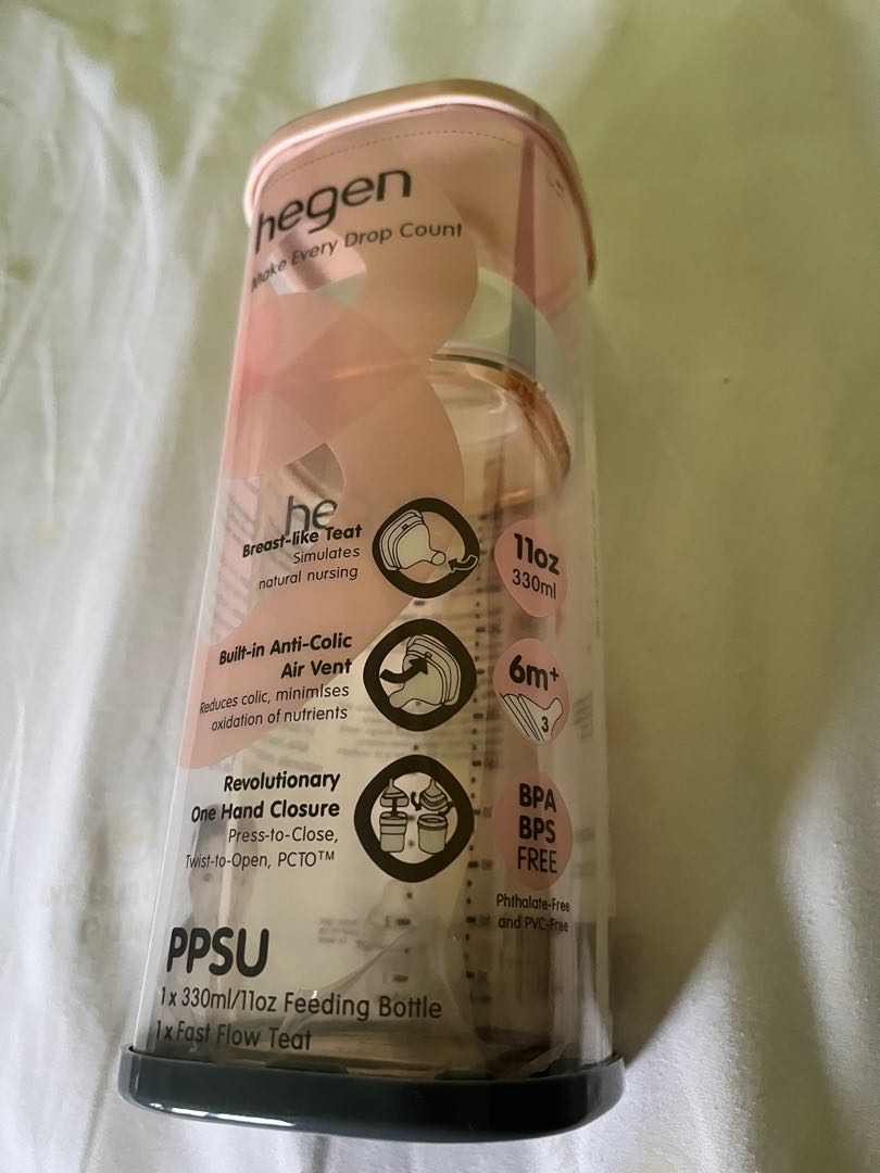 Hegen bottle 330ml, Babies & Kids, Nursing & Feeding, Breastfeeding ...