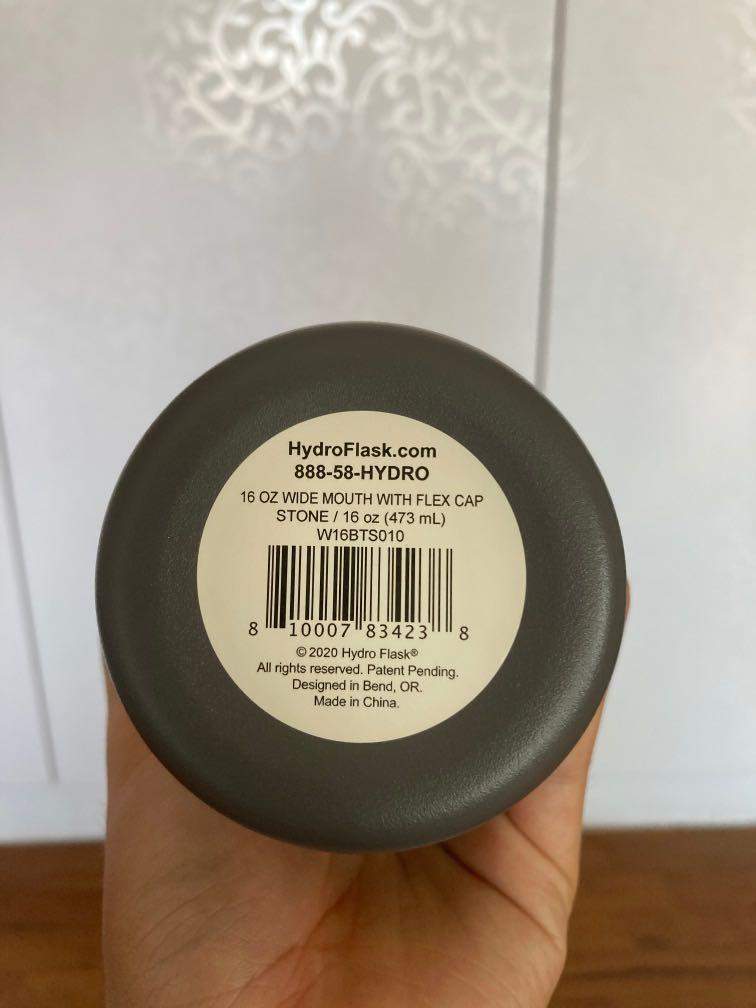 Hydro flask 16oz Stone Grey, Furniture & Home Living, Kitchenware ...