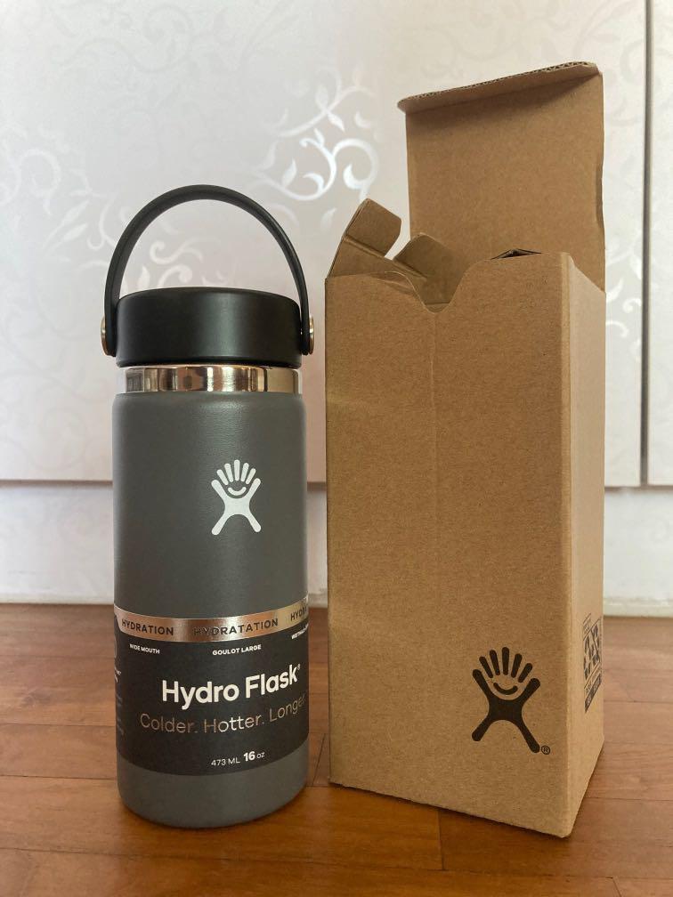 Hydro flask 16oz Stone Grey, Furniture & Home Living, Kitchenware ...